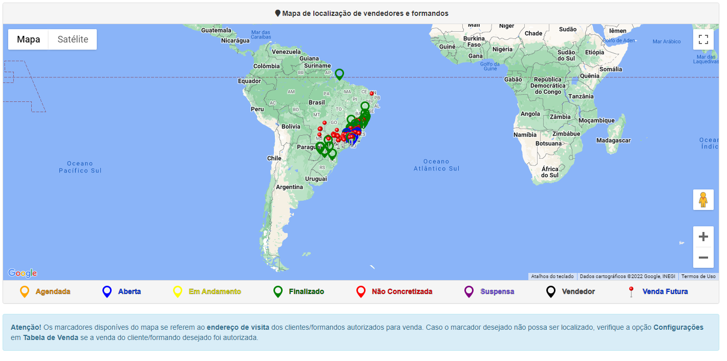 Mapa de Vendas - MyPhotos